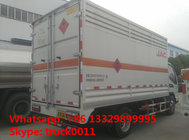JAC brand 4*2 LHD 5 ton inflammable gas cylinders transport truck for sale, Good price van cargo truck for sale