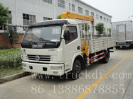 hot sale Dongfeng 4*2 LHD/RHD 120hp diesel 4ton truck with crane, best price DONGFENG 4tons cargo truck with crane