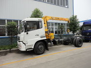 Factory direct sale best price Dongfeng Tianjin 4*2 LHD 5ton straight crane truck, dongfeng 5tons cargo truck with crane