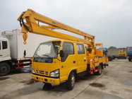 hot sale best price ISUZU 4*2 14m hydraulic bucket truck, factory sale ISUZU brand 12-14m aerial working platform truck