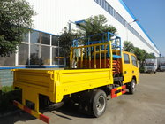 factory direct sale best price dongfeng single cab scissor type hydraulic lift with truck, scissor bucket truck