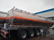 HOT SALE!3 axles 44m3  aluminum alloy oil tank semi trailer for sale, best price CLW brand 3 axles fuel tank trailer