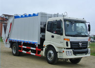 FOTON AUMAN 4*2 LHD 5T hydraulic compression garbage truck for sale, factory sale best price 5tons garbage truck