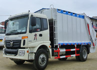 factory sale best price FOTON 4*2 compression garbage truck, 2017s new FOTON  4*2 LHD compacted garbage truck for sale