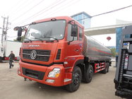 factory sale best price Dongfeng 8*4 23CBM milk tanker truck, HOT SALE! 25,000Liters stainless steel liquid tank truck