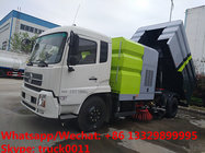 CLW Manufacturer direct selling dongfeng  road cleaning sweeper truck for sales, street sweeping and washing vehicle