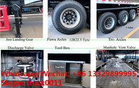 high quality and good price 30000 Liters Tri-axles stainless steel fresh milk trailer for sale, liquid food tank trailer