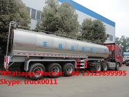 high quality and good price 30000 Liters Tri-axles stainless steel fresh milk trailer for sale, liquid food tank trailer