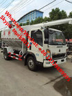 SINO TRUK HOWO 4*2 LHD 12m3 bulk feed body truck for sale, new electronic discharging poutry feed pellet truck