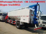 good price new dongfeng new 20m3 10tons hydraulic discharging bulk feed truck for Bolivia, poultry feed  body  truck