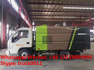 Factory sale good price new design forland 4*2 LHD diesel street sweeping truck for sale, road sweeper truck