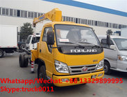 Factory sale best selling Forland 4*2 LHD 2.5tons telescopic boom mounted on truck, HOT SALE! mobile truck with crane