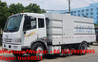 Customized best price FAW brand 4*2 RHD urband road sweeping vehicle for sale, Factory sale cheaper street sweeper truck