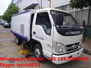 Factory sale cheaper price forland 4*2 LHD 6 wheels diesel road sweeper truck with road brushes, HOT SALE street sweeper