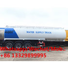 China Factory Direct Sales 40M3 Water Supply Truck Semi-Trailer, new 40,000L portable water tanker tranported trailer
