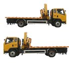 HOT SALE!FOTON AUMARK 4*2 LHD wrecker towing truck with crane boom, 6T loading capacity flatbed truck with crane boom